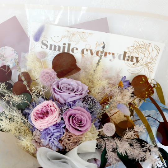 Smiley You are my night sky 保鮮花/永生花花束 中號 – One Flower HK_Macau